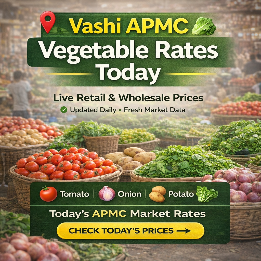 Vashi APMC Vegetable Rates Today (Live) – Retail & Wholesale Price List