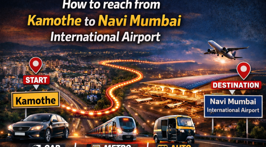 How to Reach From Kamothe to Navi Mumbai International Airport (NMIA)