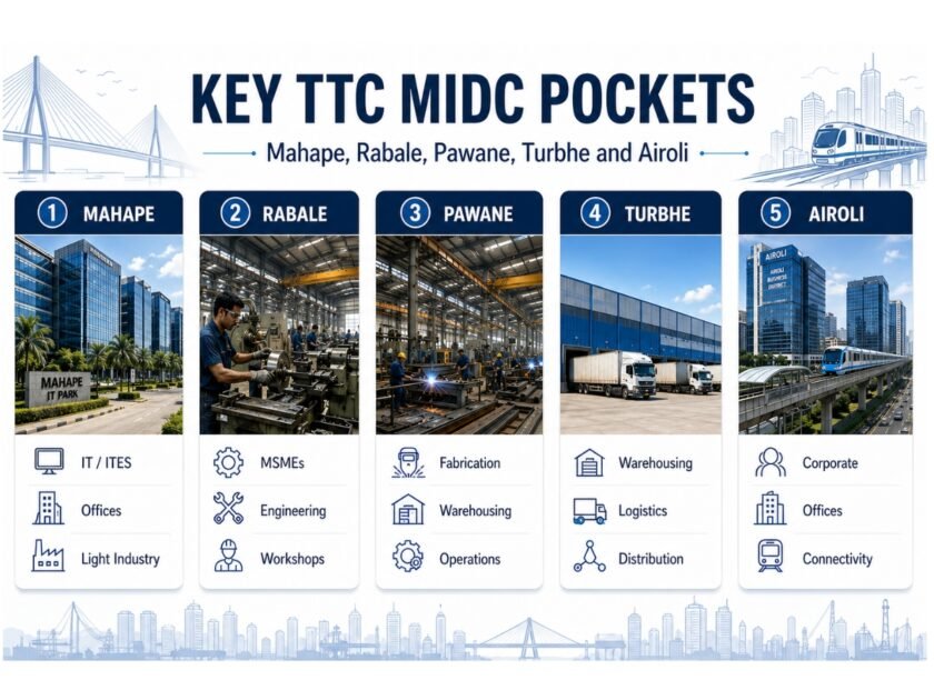 TTC Navi Mumbai MIDC Guide: Full Form, Areas, Map, Property Types ...