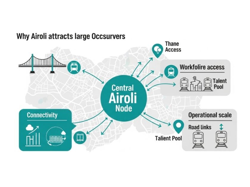 Airoli Office Market Guide: Rent, Demand, Best Pocket - 2026