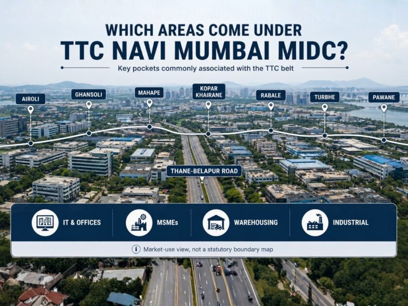 TTC Navi Mumbai MIDC Guide: Full Form, Areas, Map, Property Types ...